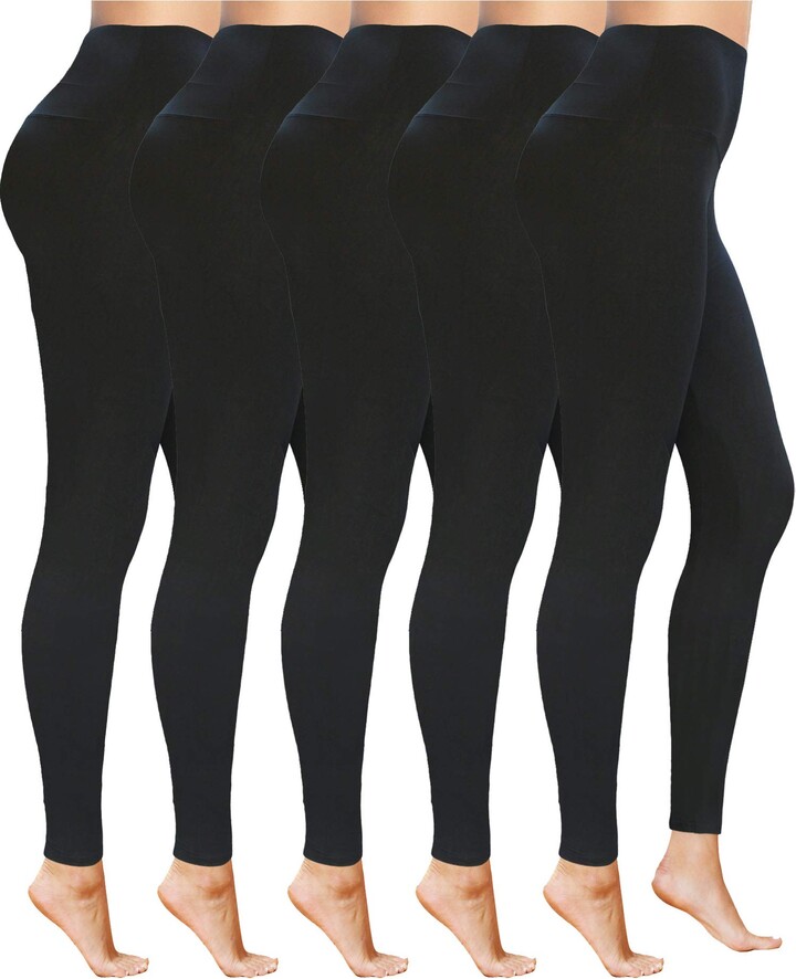 Luxleg High Waist 4 Way Stretch Yoga Workout Ankle Length No See ...