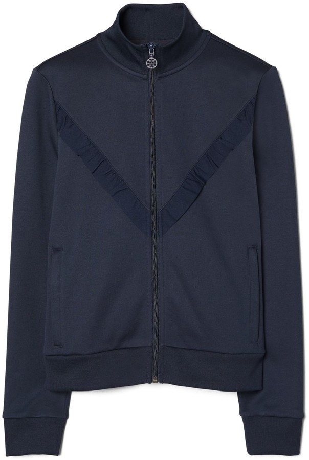 Tory Burch Ruffle Track Jacket - ShopStyle
