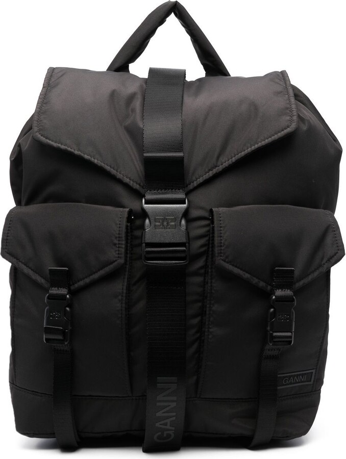 Ganni Logo Tech Backpack - ShopStyle