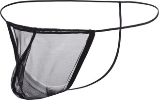 BIATWOWR Sexy See-Through Men’s T-Back Thongs Transparent Underwear ...