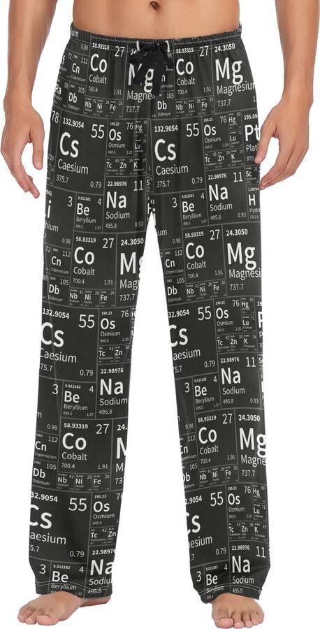 ZZXXB Periodic Table Of The Elements Print Pajama Pants for Men Comfort ...