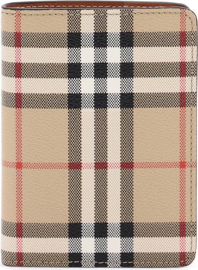 Burberry check passport holder - ShopStyle