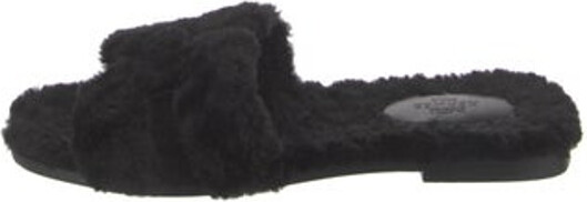 Hermes Shearling Slides - ShopStyle