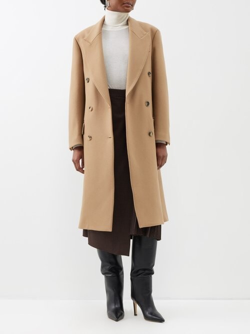 Armarium Emily Double-breasted Wool-blend Overcoat - ShopStyle
