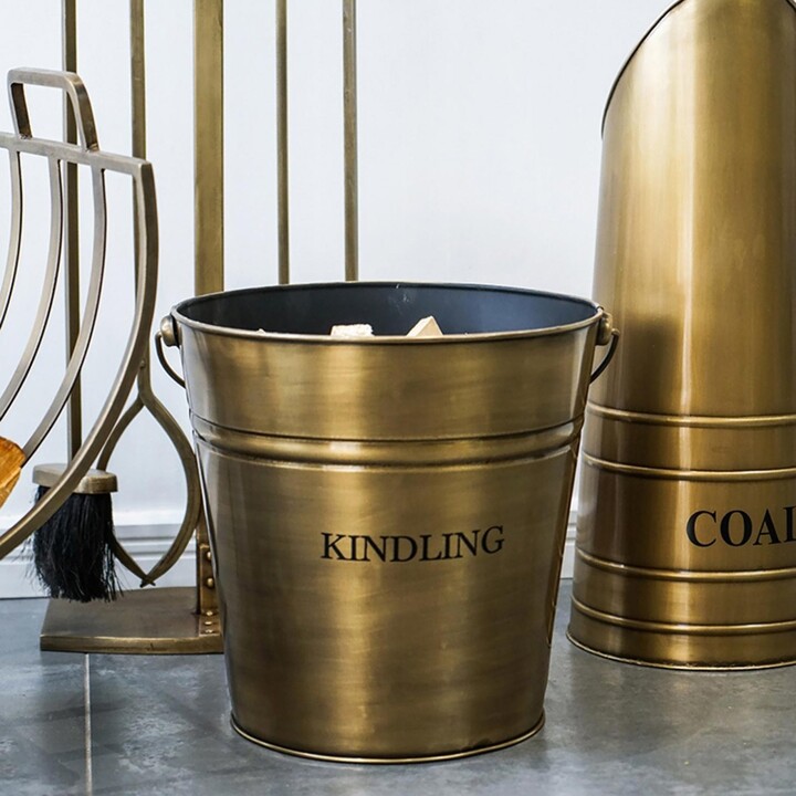Ivyline 30cm Kindling Bucket Brass - ShopStyle Decor