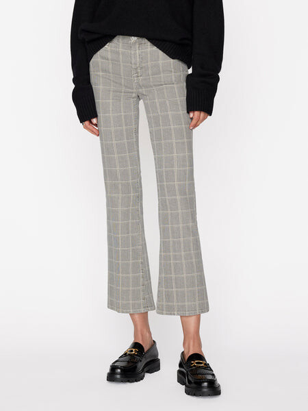 Frame Denim Le Crop Mini Boot Pine Plaid - ShopStyle