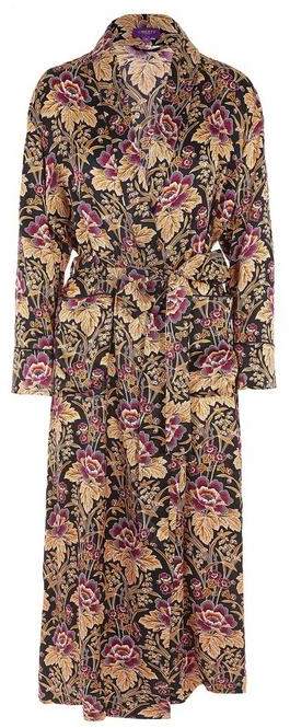 Liberty London Genevieve Long Silk Robe - ShopStyle