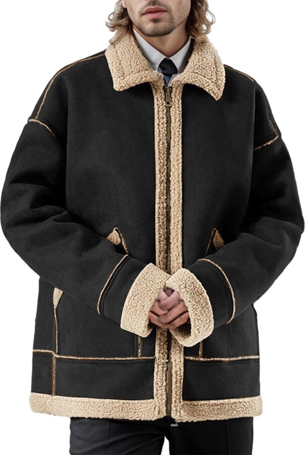 Generic Thick Jackets For Winter Raincoat Slim Fit Mens Navy Quilted ...