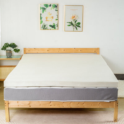 Alwyn Home 2-Inch Copper-Infused Memory Foam Mattress Toppers, Cooling ...