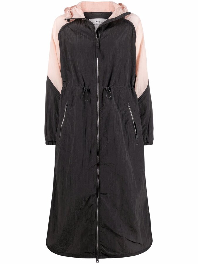 Woolrich Two-Tone Panelled Coat - ShopStyle