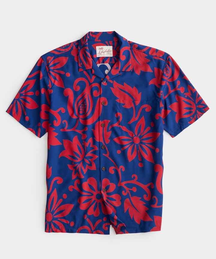 Todd Snyder x Kahala Aloha Shirt in Blue Floral - ShopStyle