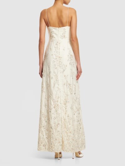 Self-Portrait Embroidered maxi dress - ShopStyle