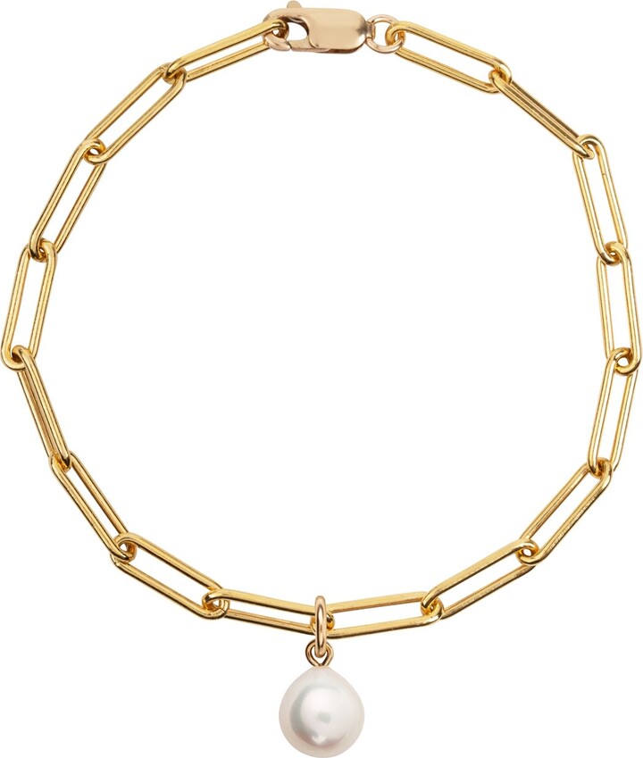 Ora Pearls Women's Aetia Pearl Chain Bracelet - Gold - ShopStyle
