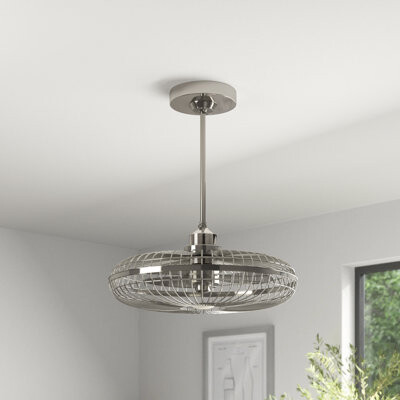 Mercury Row 14" Truluck 3 - Blade LED Caged Ceiling Fan with Light Kit ...