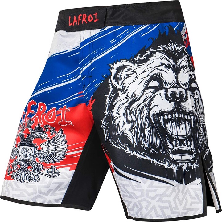 LAFROI Mens MMA Cross Training Boxing Shorts Trunks Fight Wear with ...