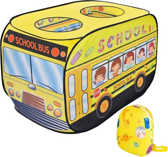 Fun Little Toys School Bus Pop-Up Tent with Backpack - ShopStyle Games ...