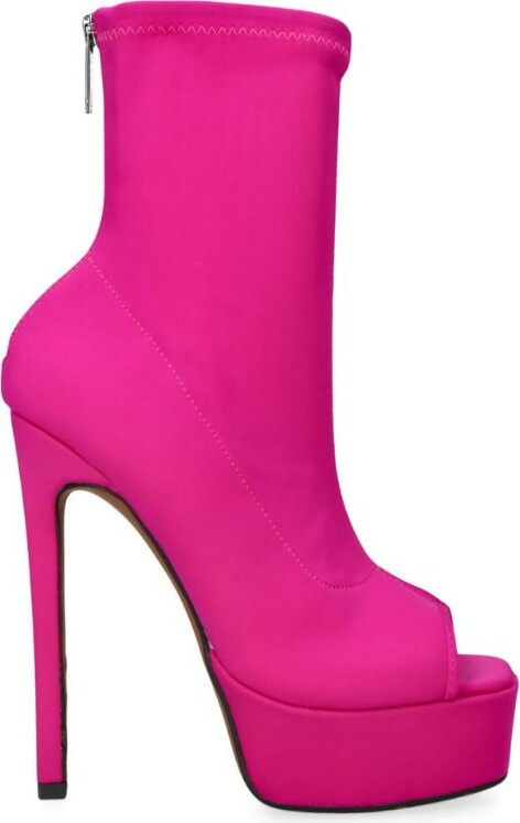 KG Kurt Geiger Satin Flame Ankle Boots - ShopStyle