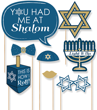Hanukkah Photo Booth Props â€“ Set of 20 - ShopStyle Home & Living
