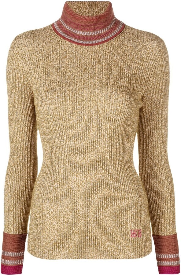 Wales Bonner Golden striped-edge jumper - ShopStyle Sweaters