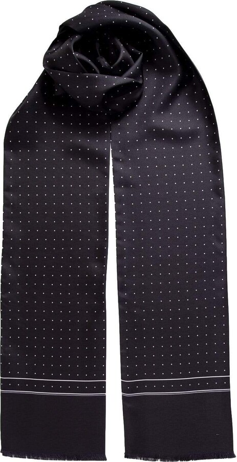 Elizabetta Men's Savona - Black Silk Scarf - ShopStyle Scarves