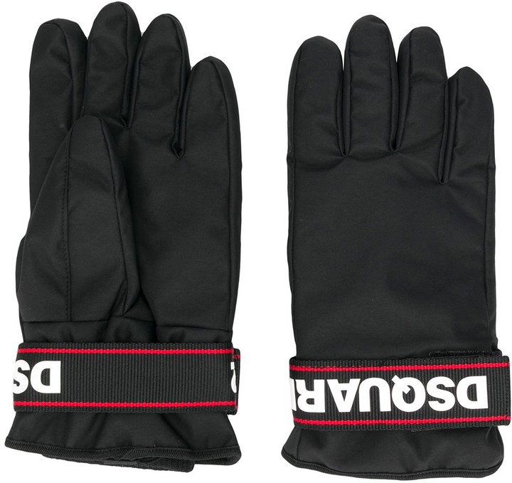 DSQUARED2 Logo Strap Gloves - ShopStyle