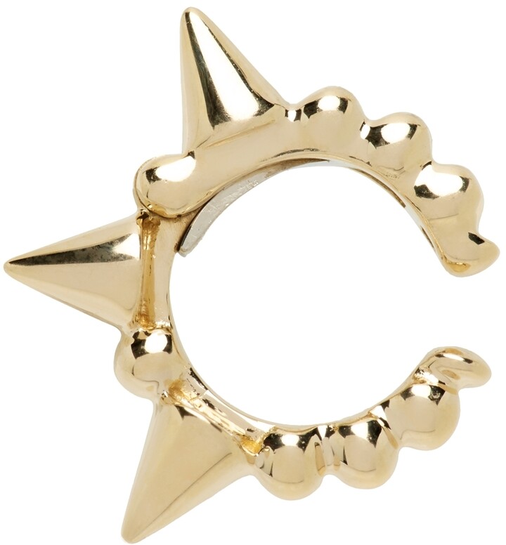 Maria Tash Gold 6.5mm Triple Short Spike Ear Cuff - ShopStyle Jewelry