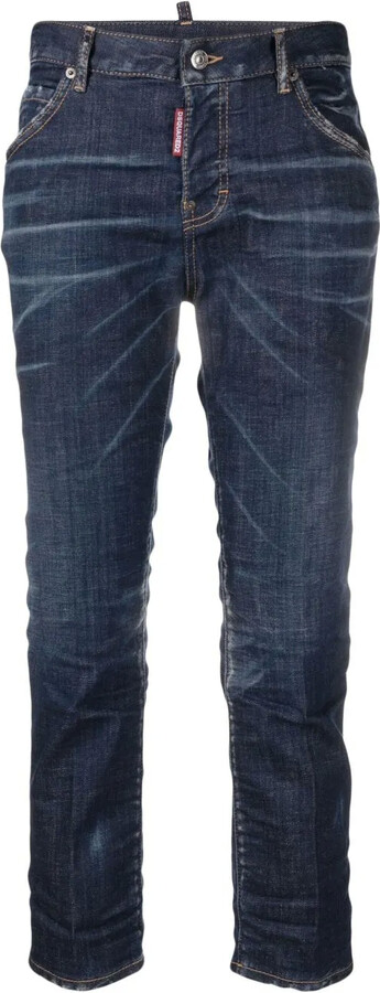DSQUARED2 Low-Rise Cropped Jeans - ShopStyle