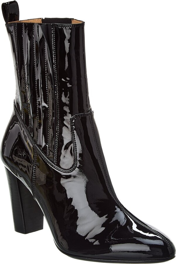 Frame Denim Le Romy Patent Bootie - ShopStyle Shoes