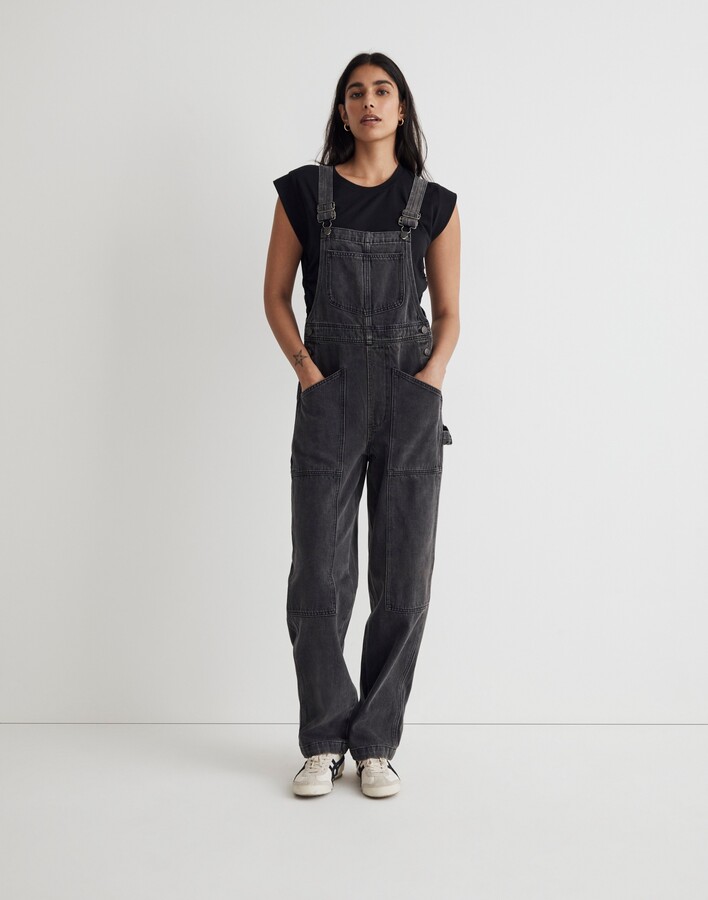 Madewell Tall Denim Oversized Carpenter Overalls in Hartwell Wash ...
