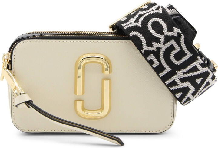 Marc Jacobs Cloud White And Multicolour Leather The Snapshot Crossbody Bag - ShopStyle