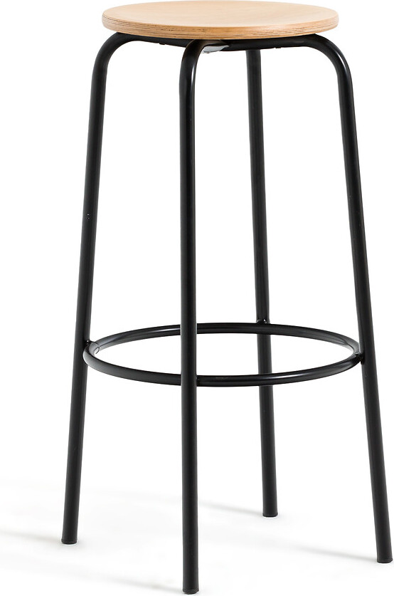 La Redoute Interieurs Hiba Steel & Wood 75cm Bar Stool - ShopStyle