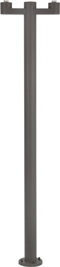 Netlighting Structure 2 Light Outdoor Lamp Post Dark Grey Base Only ...