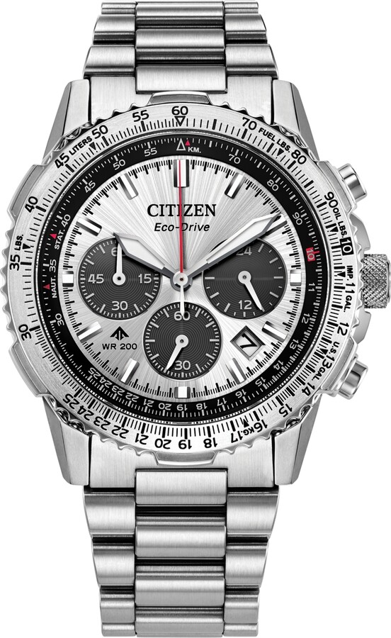 Citizen Men's Promaster Eco Navihawk Chronograph Stainless Steel ...