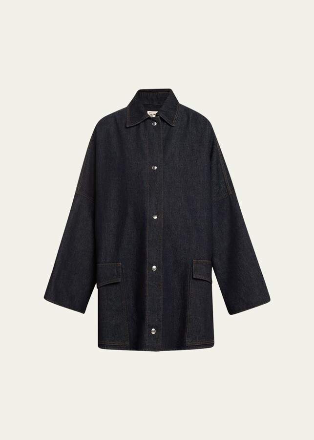 Totême Oversize Denim Overshirt Jacket - ShopStyle