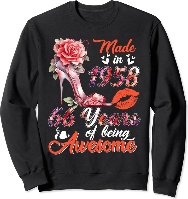 Birthday Queen designs For Womens Apparel Co Made In 1958 Floral 66 ...