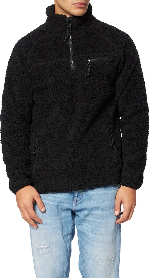 Brandit Teddy Fleece Pullover Winter Jumper With Fleece Lined Hunting ...