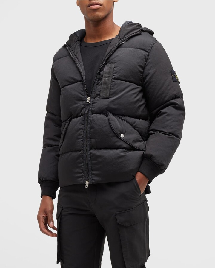 Stone Island Men's Quilted Nylon Puffer Jacket - ShopStyle