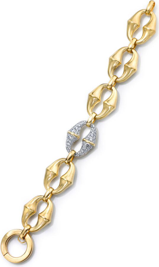 VRAM 18k Yellow Gold Chrona Diamond Link Bracelet - ShopStyle