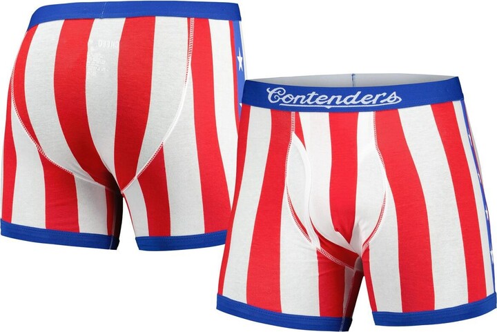 Men's Contenders Clothing White Rocky I & Iv Apollo Creed Graphic Boxer ...