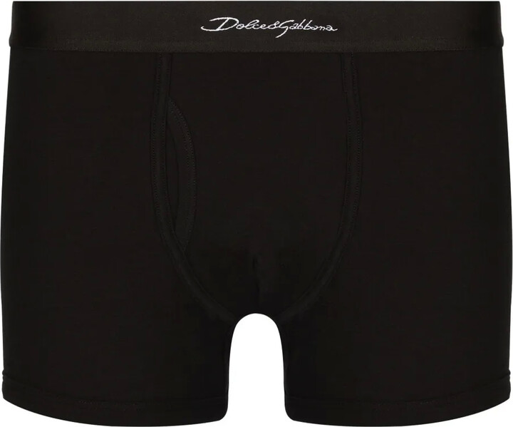 Dolce & Gabbana Logo-Waistband Low-Rise Boxers - ShopStyle Briefs