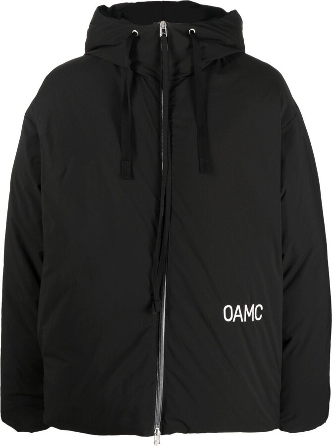 Oamc Logo-Print Hooded Puffer Jacket - ShopStyle