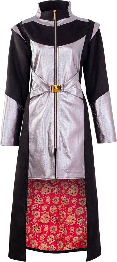 Yvette LIBBY N'guyen Paris Men's Unisex - Trench Coat - Nubuck Leather - Power - Black And ...