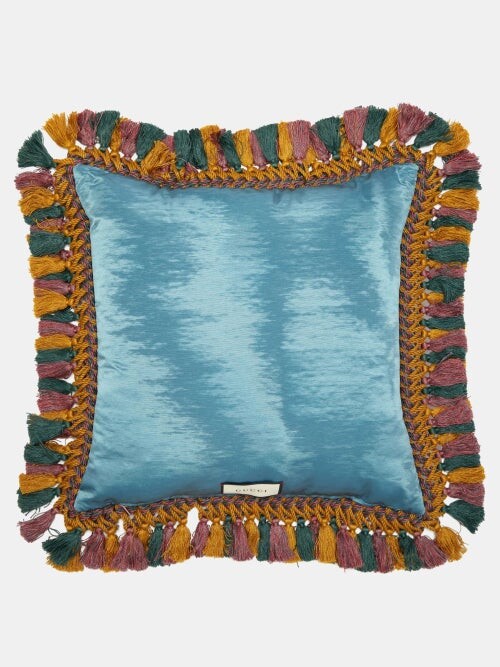 Gucci Guccification Tiger-embroidered Velvet Cushion - Pink Multi ...