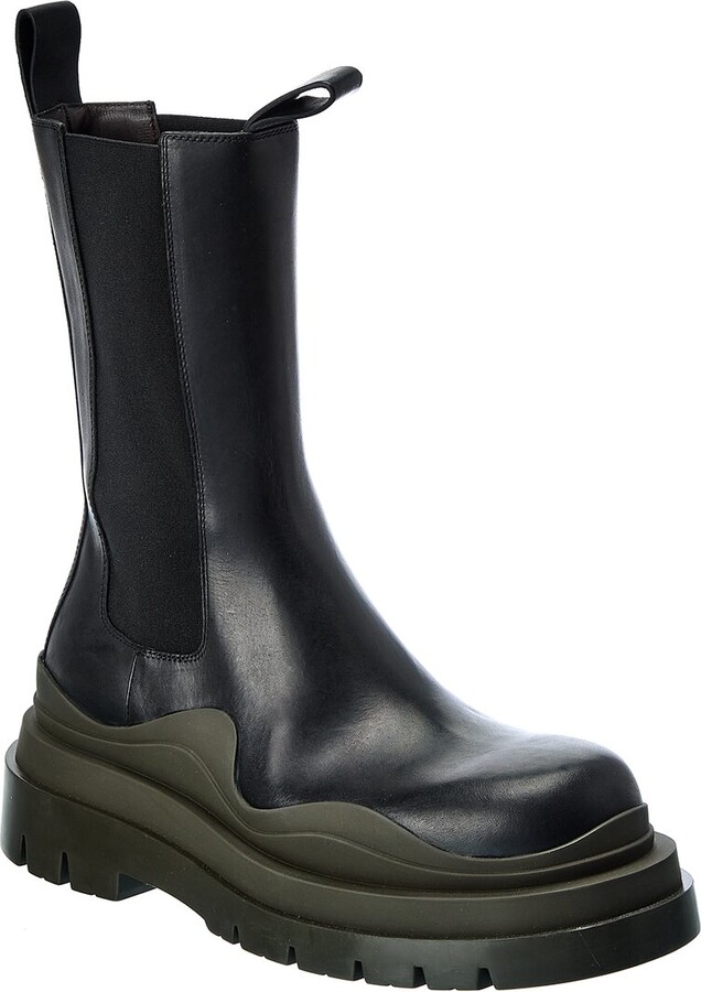 Bottega Veneta The Tire Leather Boot - ShopStyle