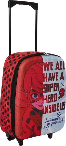 Ladybug Carry On Rolling Kid Luggage with Wheel for Girl, 18 Inch ...