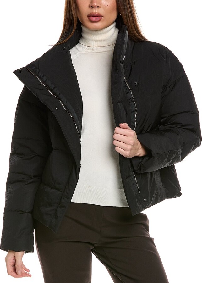 Theory Offset Puffer Coat - ShopStyle