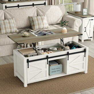 Gracie Oaks Jaquavion Coffee Table, Farmhouse Lift Top Coffee Table ...