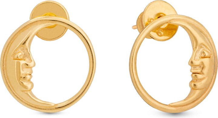 Golden Rules - Herse Moon Earrings - ShopStyle