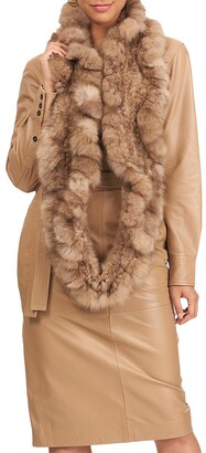 Gorski Sable Fur Infinity Knit Scarf With Ruffles - ShopStyle Scarves ...