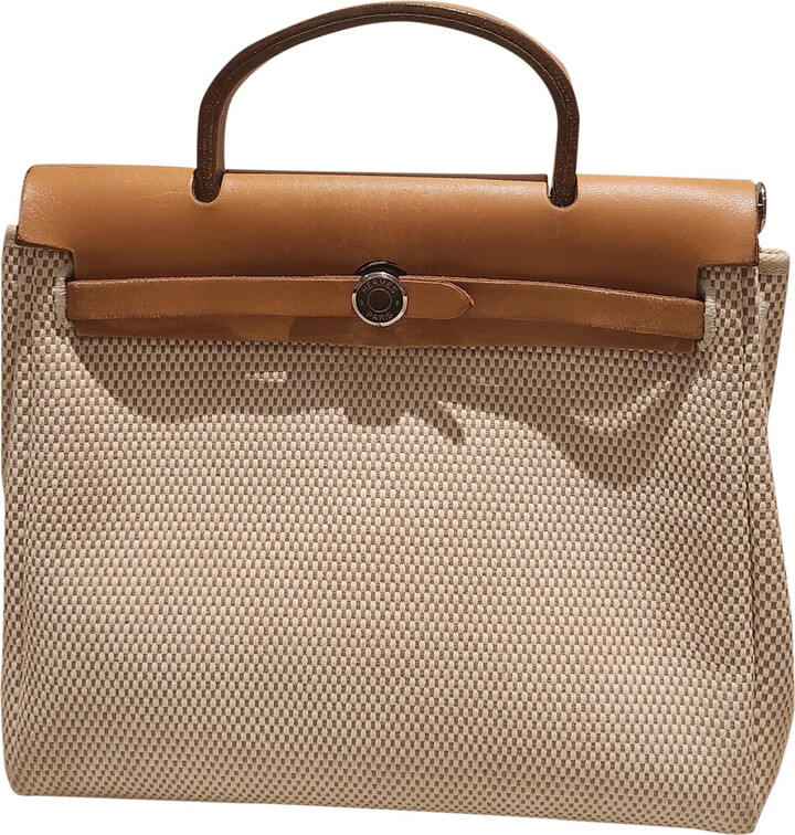 Hermes Herbag cloth satchel - ShopStyle Shoulder Bags